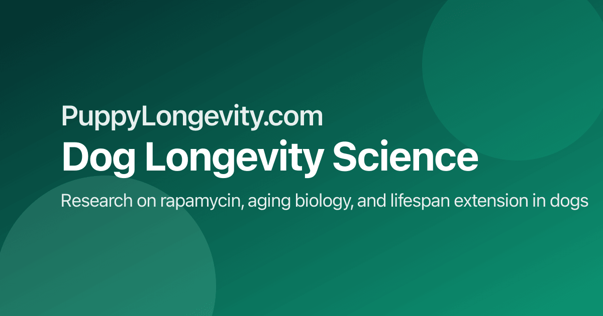 Dog Longevity Science | Puppy Longevity